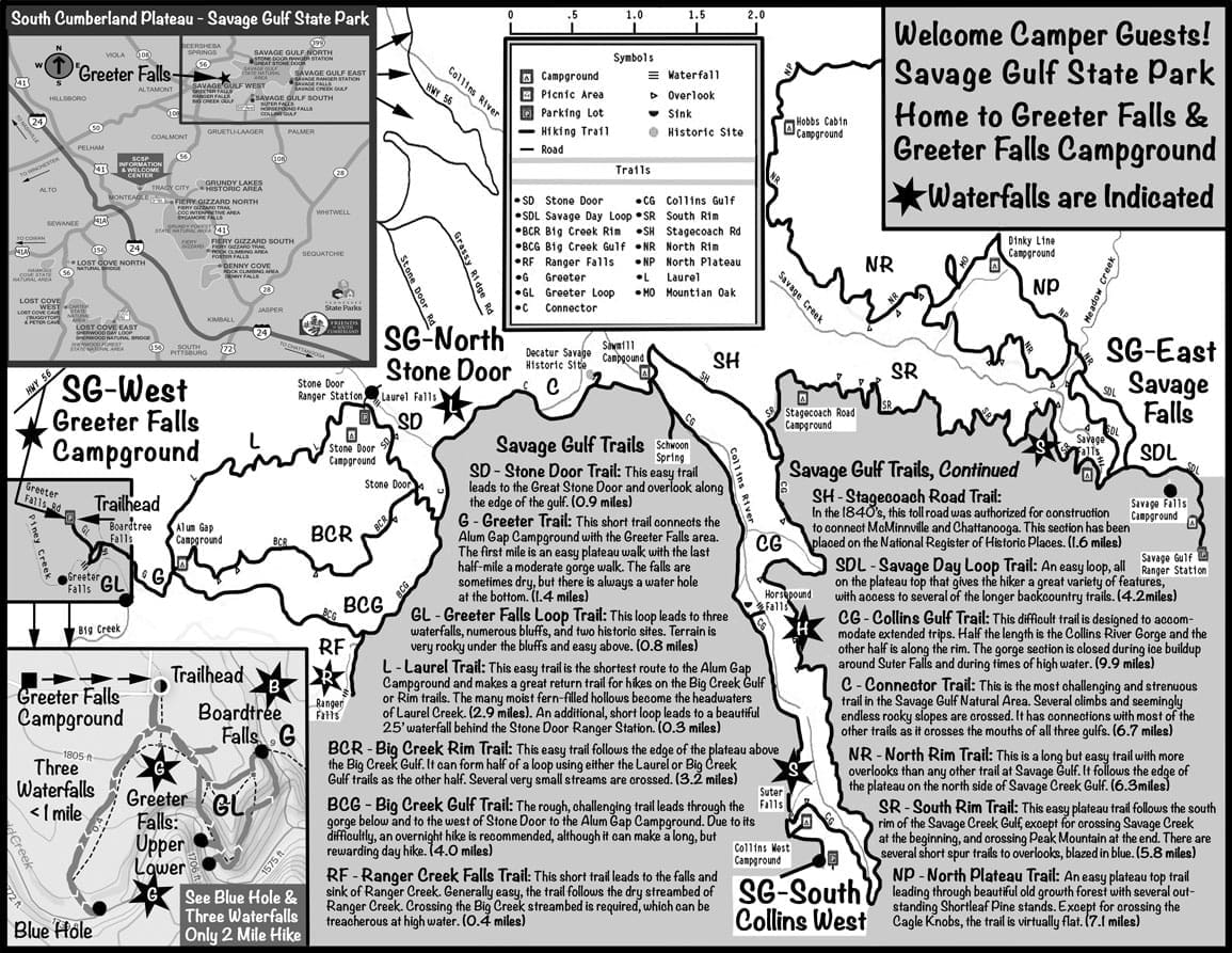 RV and Trailer Sites – Greeter Falls Campground